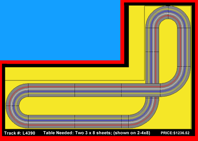 MaxTrax Scale Racing L Shaped Tracks
