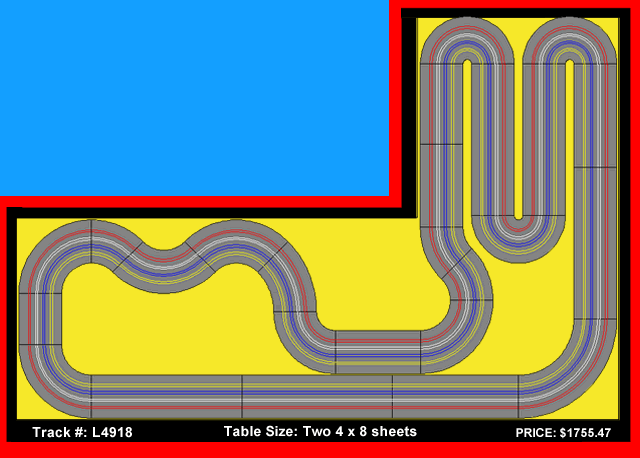 MaxTrax Scale Racing L Shaped Tracks