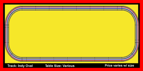 MaxTrax Scale Racing 4 Lane Ovals Tracks