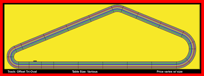 MaxTrax Scale Racing 4 Lane Ovals Tracks