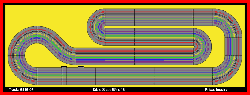 MaxTrax Scale Racing 6 Lane Various Tracks