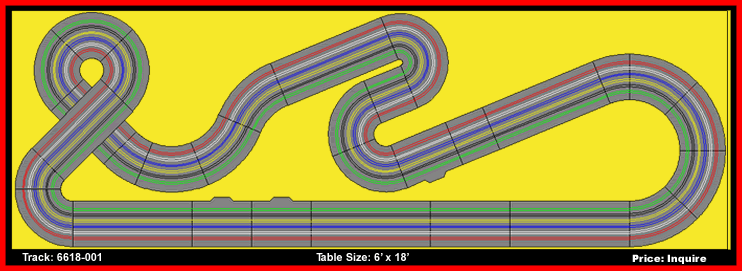 MaxTrax Scale Racing 6 Lane Various Tracks
