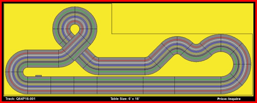 MaxTrax Scale Racing 6 Lane Various Tracks