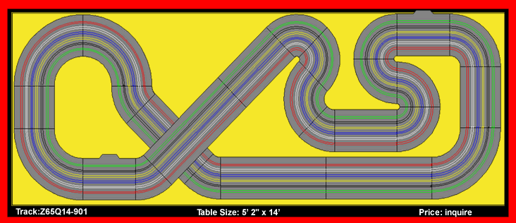 MaxTrax Scale Racing 6 Lane Various Tracks
